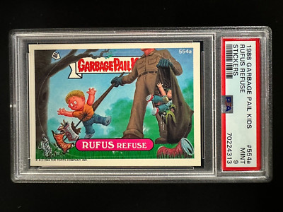 1988 Garbage Pail Kids #554a STICKERS - Rufus Refuse - PSA 9 | eBay