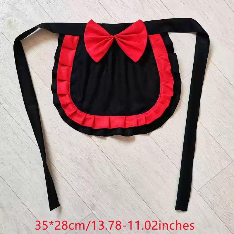 50'S Lady Half Waist Apron Retro Women Vintage Style Frilly Waitress ...