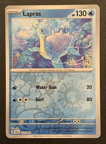Lapras - 031/142 - Reverse Holo - SV07: Stellar Crown - Pokemon TCG | eBay