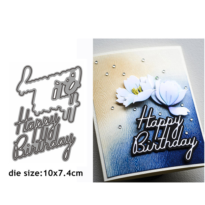 Warm Words Sentiment Metal Cutting Dies Stencils Embossing Card DIY ...