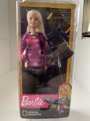 Barbie National Geographic Astrophysicist Doll & Telescope Star Map ...