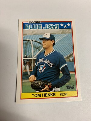 1988 Topps American Baseball Tom Henke Toronto Blue Jays | eBay