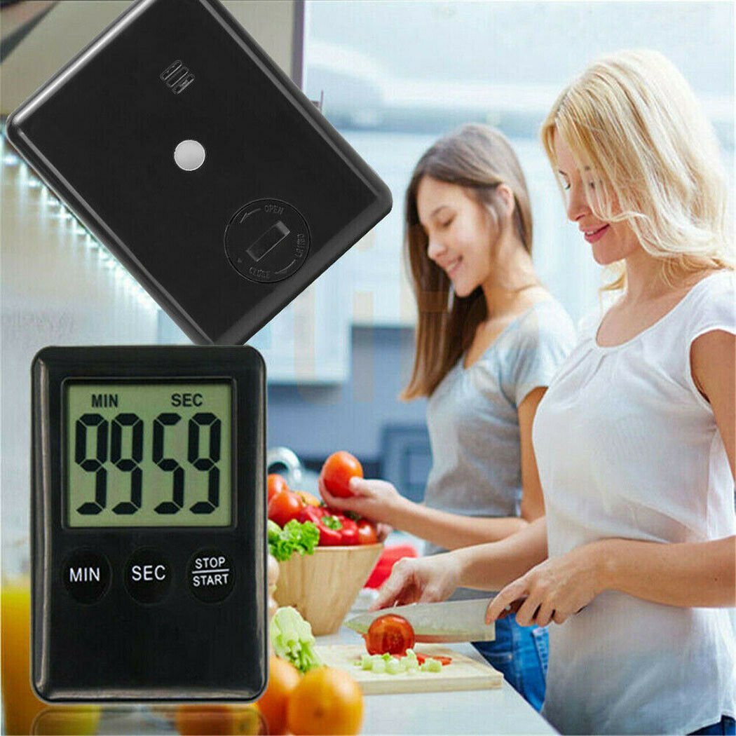Digital Kitchen Timer Magnetic Count Down Egg Cooking Alarm Clock ...