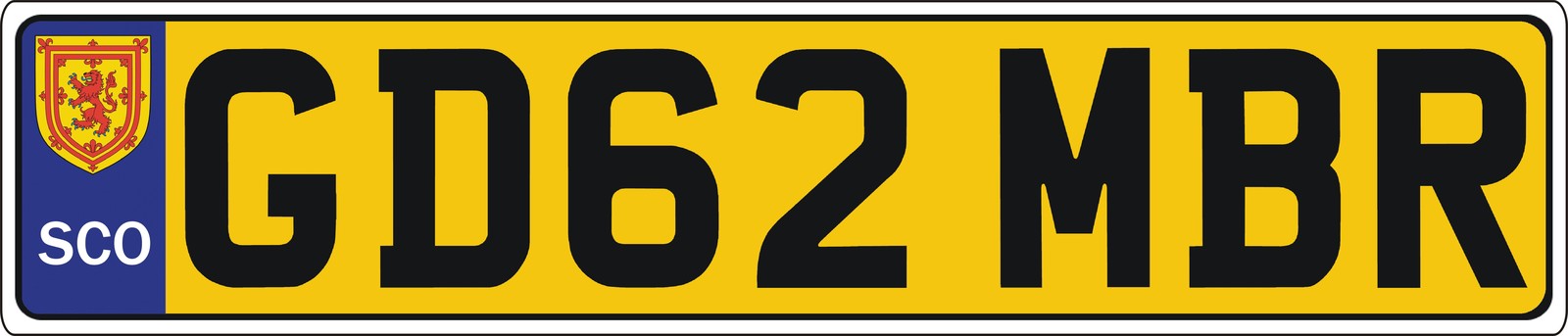 One, New Style Acrylic, Custom European Scotland, Scottish, License ...