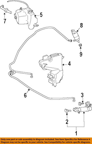 MERCEDES OEM 00-05 E320 Headlight Head light lamp Washer/wiper-Pump ...