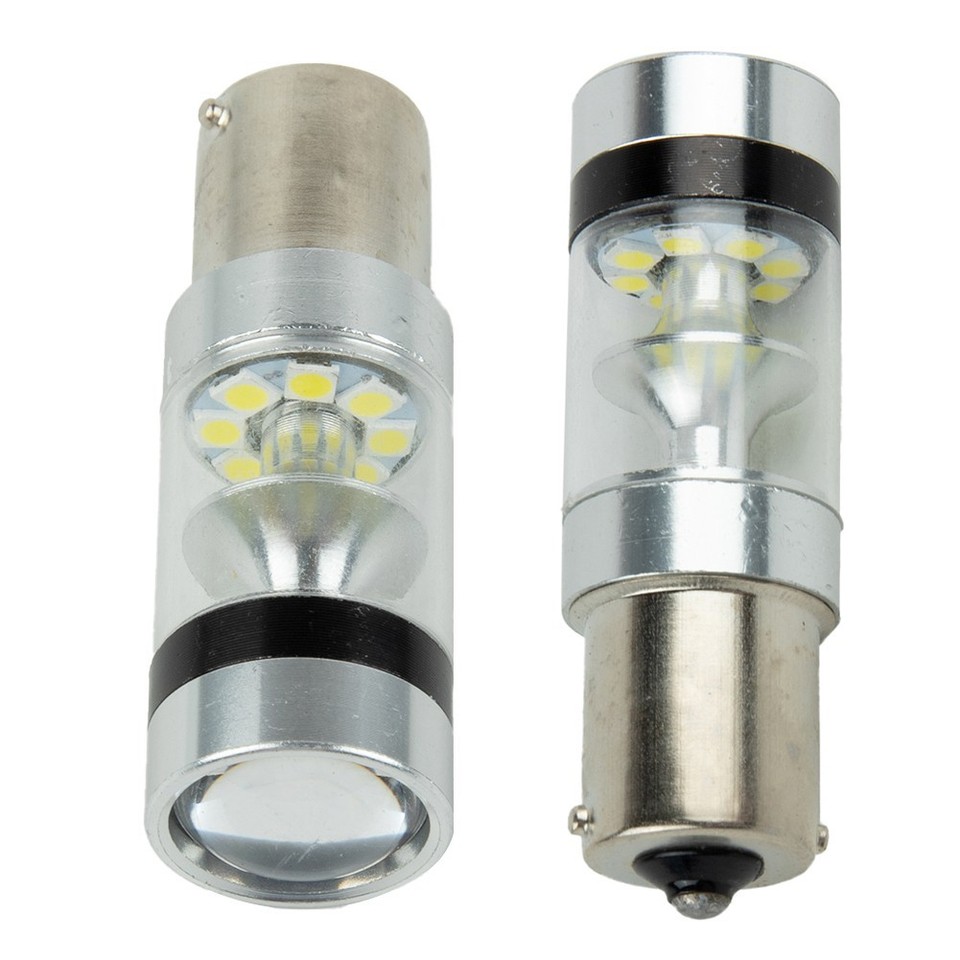 Practical BRIGHT LED REVERSE LIGHT 100W 1156 2x 1156 Light Bulbs DC 12V ...