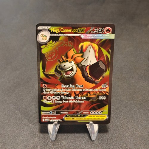 Mega Camerupt ex - Ultra Rare ME01: Mega Evolution 156/132 NM POKEMON ...