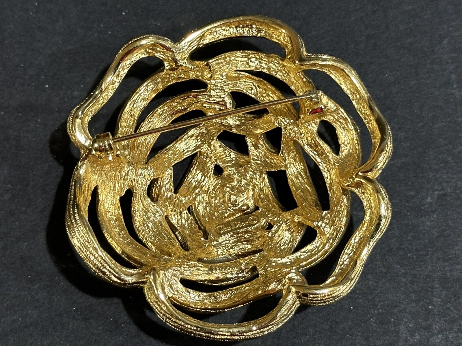 Stunning Rare Vintage Christian Dior Gold Plated Flow… - Gem