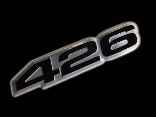 1 426 CI CUBIC INCH HEMI ENGINE HO EMBLEM BLACK SILVER FOR CHRYSLER ...