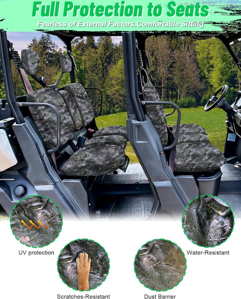 Camo UTV Seat Covers Split for Can Am Defender MAX DPS HD7 HD9 HD10 | eBay