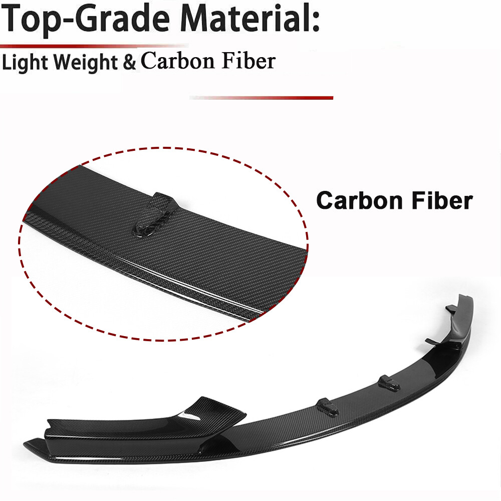Fits BMW F22 F23 M225i M235i M-Sport 14-19 REAL CARBON Front Bumper Lip ...