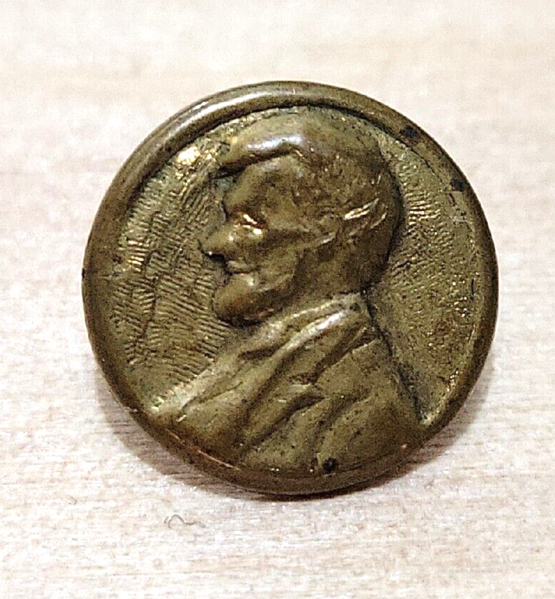 Rare Antique 1800's Button, Abraham Lincoln Brass Mourning Button | eBay