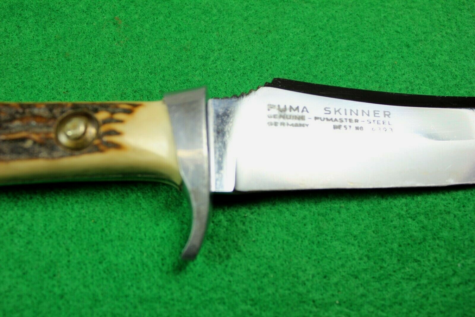 PUMA Skinner No. 6393 PUMASTER Steel Made Germany w/ Puma Leather ...