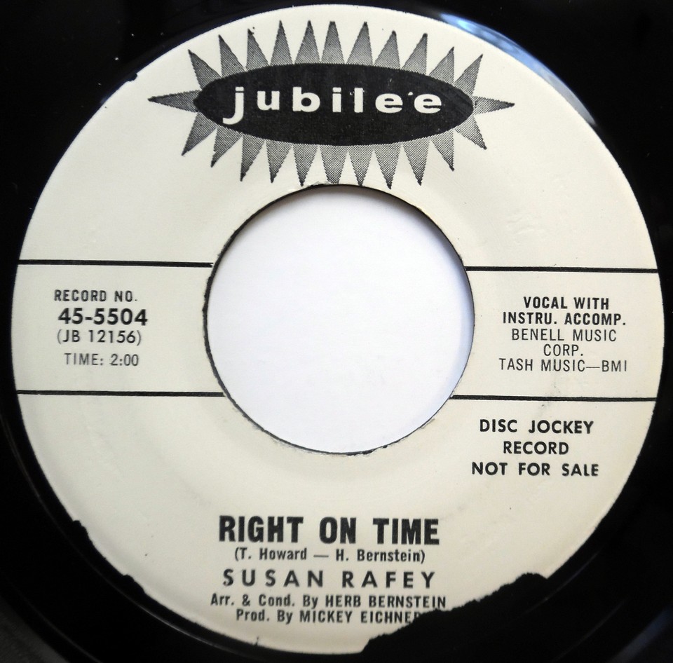 SUSAN RAFEY 45 The Prince / Right On Time VG++ Girl Group PROMO Popcorn ...