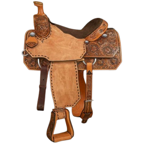 Horse Saddle Wade Western Ranch Roping Roper Tree A Fork Work Leather ...