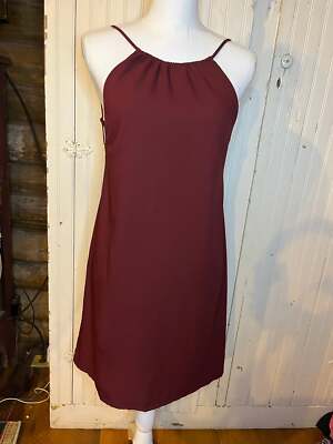 Tobi Open Back Burgundy Dress - M | eBay