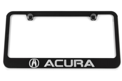 Acura Engraved Black Metal License Plate Frame - Made in USA | eBay