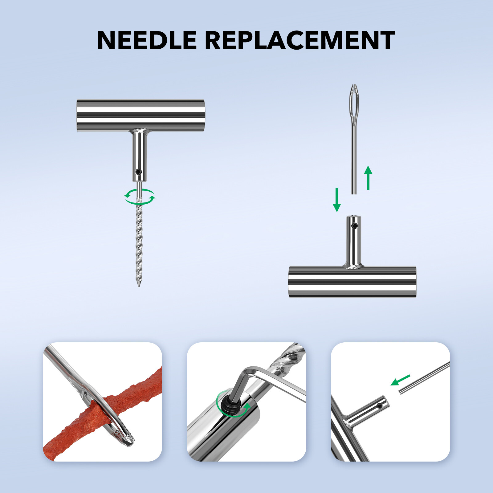 Tyre Repair kit 71PCS Car Van Tubeless Tire Emergency Puncher Strips ...