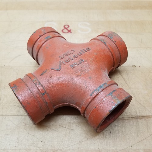 Victaulic No. 35 Grooved Steel Weld Cross, 2", 60.3MM - USED | eBay