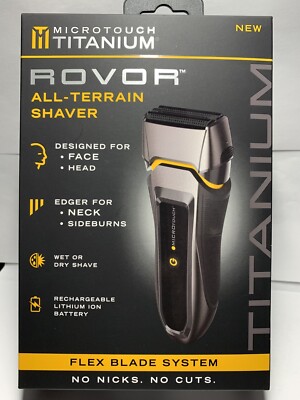 MICROTOUCH TITANIUM ROVOR ALL-TERRAIN RECHARGEABLE WET/DRY SHAVER -NEW- | eBay