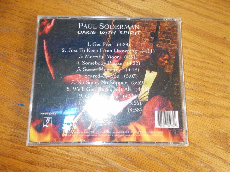 PAUL SODERMAN CD ONCE WITH SPIRIT BRAND NEW SEALED | eBay