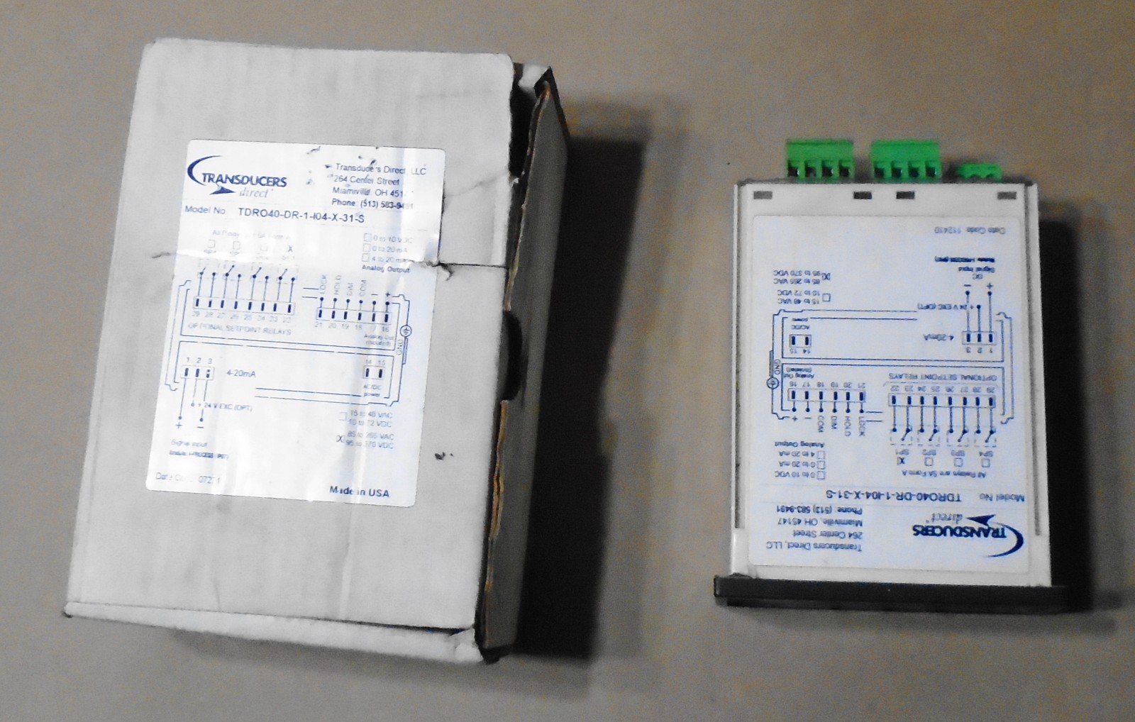 NEW Transducers Direct Numatics TDRO40-DR-1-I04-X-31-S Panel Meter TDRO ...