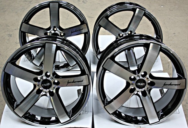 Alloy Wheels 19" CRUIZE Blade BP Concave 5 Spoke Black Diamond Cut ...