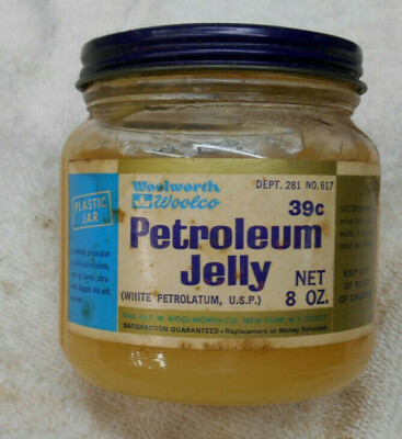 Vintage Old 1970's Woolworth Woolco White Petroleum Jelly 8oz Jar | eBay
