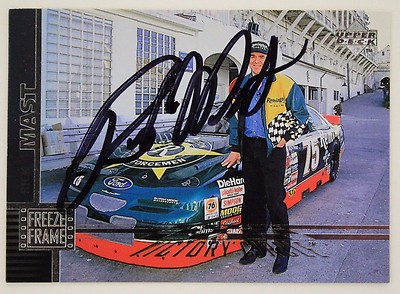 NASCAR Driver RICK MAST Autographed Signed 1998 UPPER DECK #131 Card | eBay