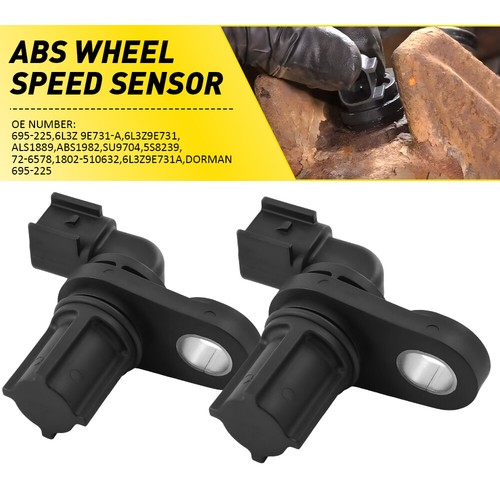 2PCS Rear Differential Center ABS Wheel Speed Sensor Fit 2004-11 Ford F ...