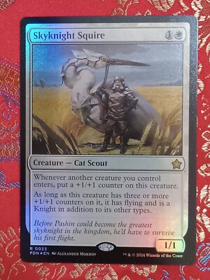 FOIL Skynight Squire Foundations Magic The Gathering Card MTG CCG | eBay