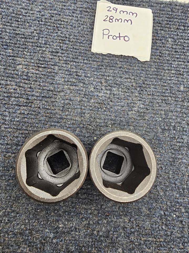 Proto 7429M 7428M: 1/2" Drive 6-Point Standard Impact Sockets 29mm and ...