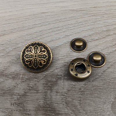 Bronze Snaps Concho Round Metal | Fenris | eBay