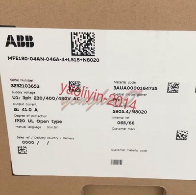 1PC ABB MFE180 DRIVER MFE180-04AN-046A-4+L518+N8020 | eBay