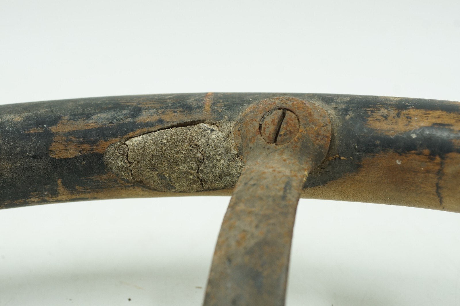 Antique Ford Model T Steering Wheel 15" Wood / Cast Iron Ratrod Truck ...