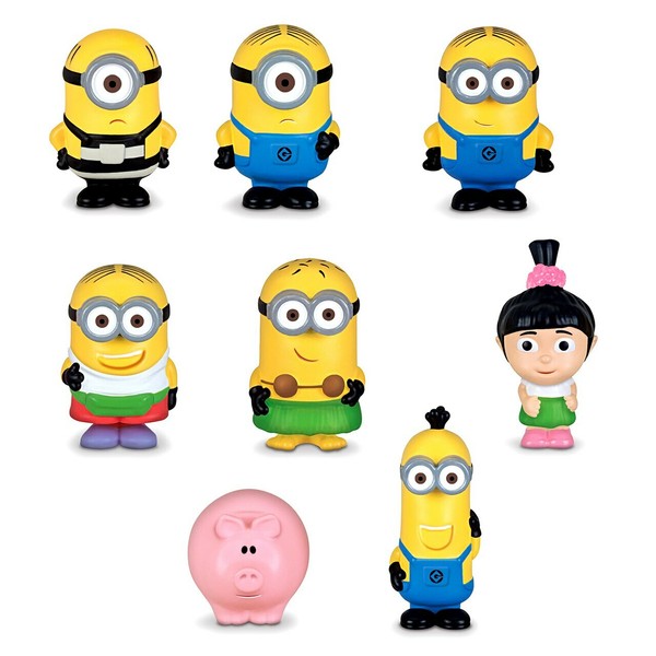 8-pack Despicable Me 3 Movie Minions Micro Mini Figures Miniature Toy ...
