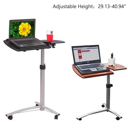 Adjustable Height Stand Up Laptop Table Lift Computer Desk Rolling ...