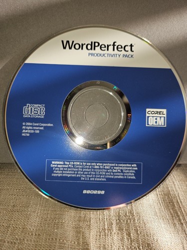 2003 Corel WordPerfect Productivity Pack PC CD ROM OEM Windows Word Perfect NOS | eBay