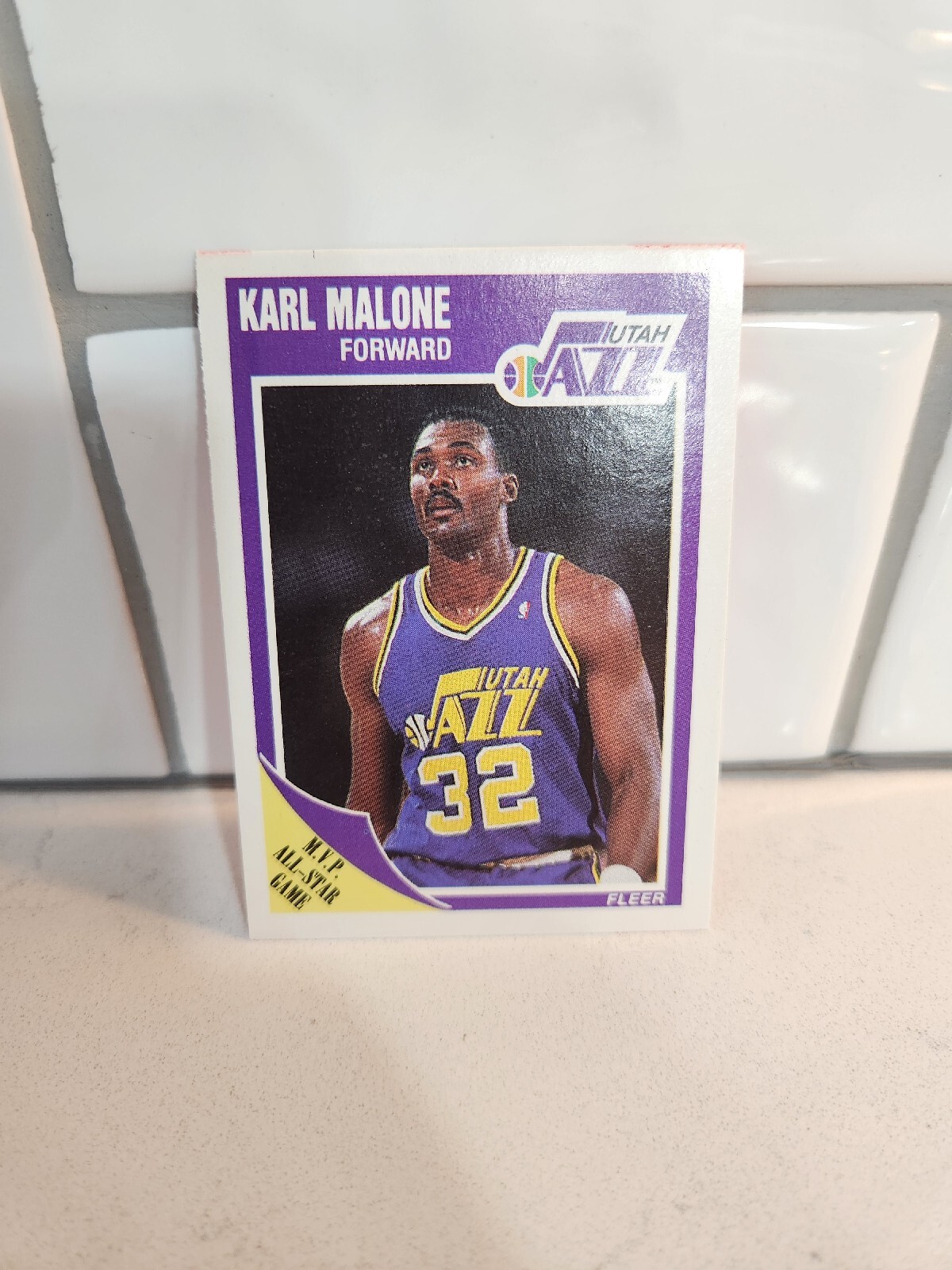 1989-90 Fleer Basketball - #155 - Karl Malone - Utah Jazz The Mailman ...