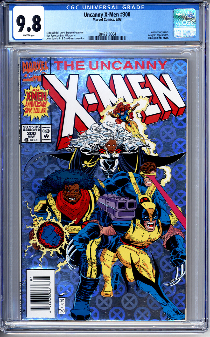 UNCANNY X-MEN #300 CGC 9.8 WHITE PAGES NEWSSTAND HOLOFOIL ANNIVERSARY ...