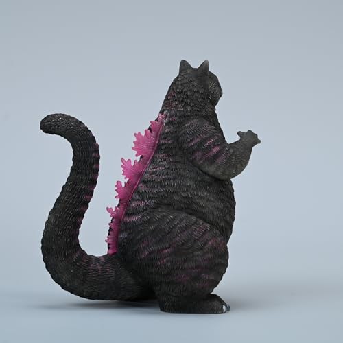 JXK Catzilla Statue for Home Decor, Meowzilla Statue Durable Polyresin ...