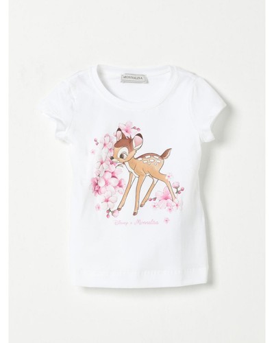 Monnalisa Disney Bambi Graphic Tee Kids White T-Shirts | eBay