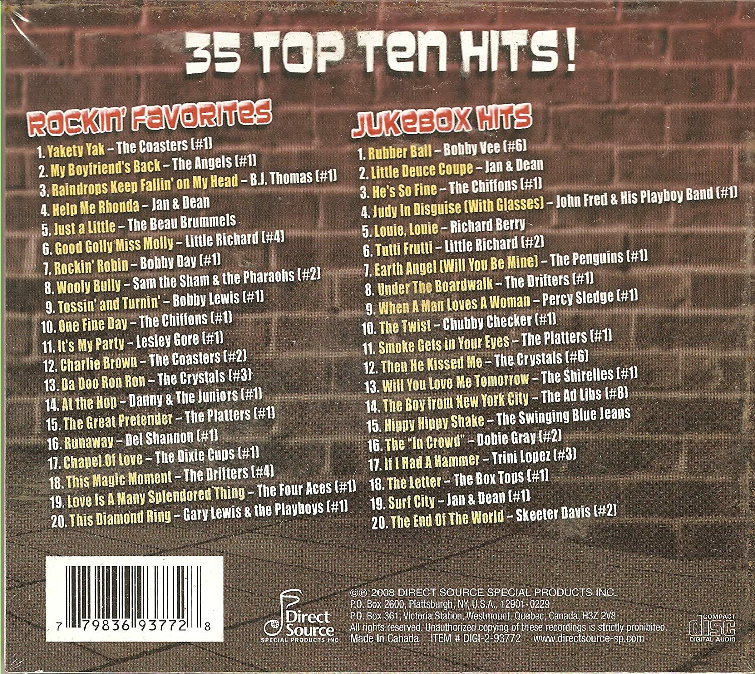The Ultimate Jukebox Collection - 35 Top Ten Hits (2 CDs) New Sealed | eBay