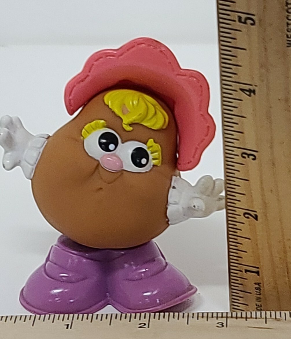 Blonde Baby Doll Potato Head Spud Kid Vtg 80s Hasbro 1986 Toy Pink ...