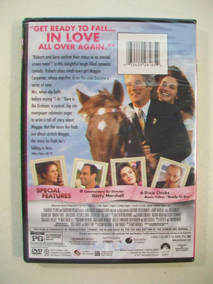 New Runaway Bride DVD Julia Roberts, Richard Gere | eBay
