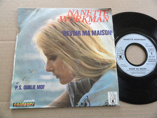 DISQUE 45T NANETTE WORKMAN " REVOIR MA MAISON " | eBay