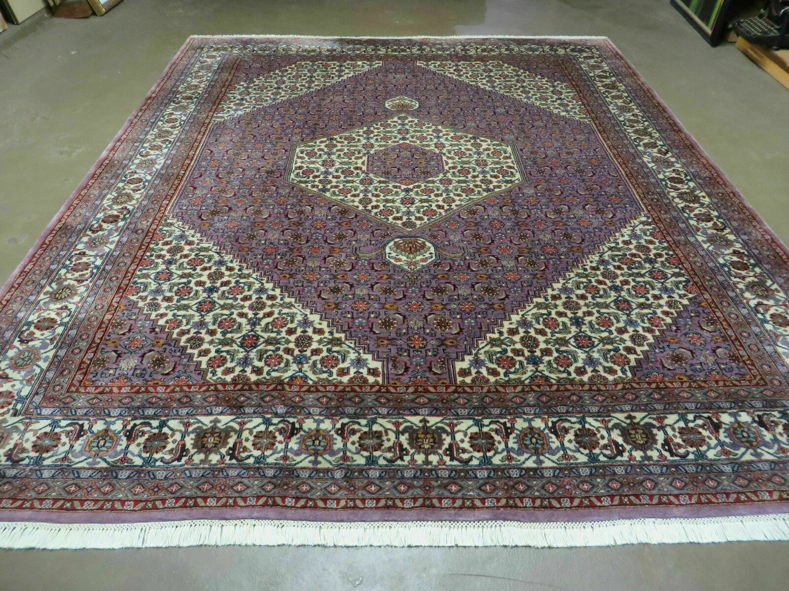 8' X 10' Vintage Fine Handmade India Wool Rug Hand Knotted Carpet ...