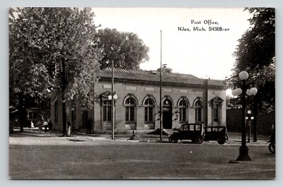 U.S. Post Office Nile Michigan Unposted 1920-30's Postcard | eBay