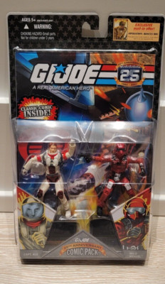 GI Joe 25th Anniversary Comic 2 Pack with Captain Ace and Wild Weasel ...