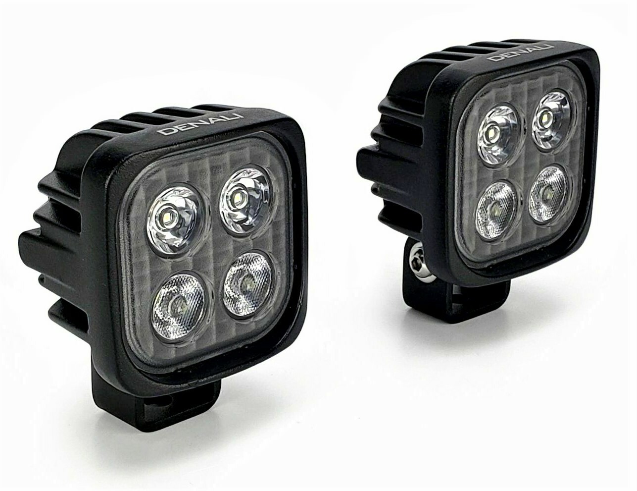 DENALI S4 2.0 TriOptic PAIR LED Motorcycle Spot Lights With DataDim ...